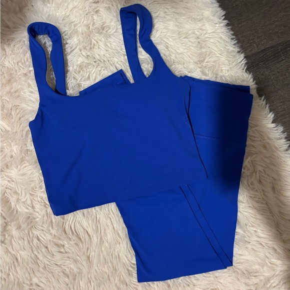 Athleta | Pants & Jumpsuits | Athleta Matching Workout Set Varsity Blue ...